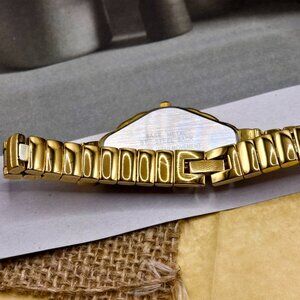 Seiko | Accessories | Rare Seiko Half Moon Womens Quartz Watch Gold ...